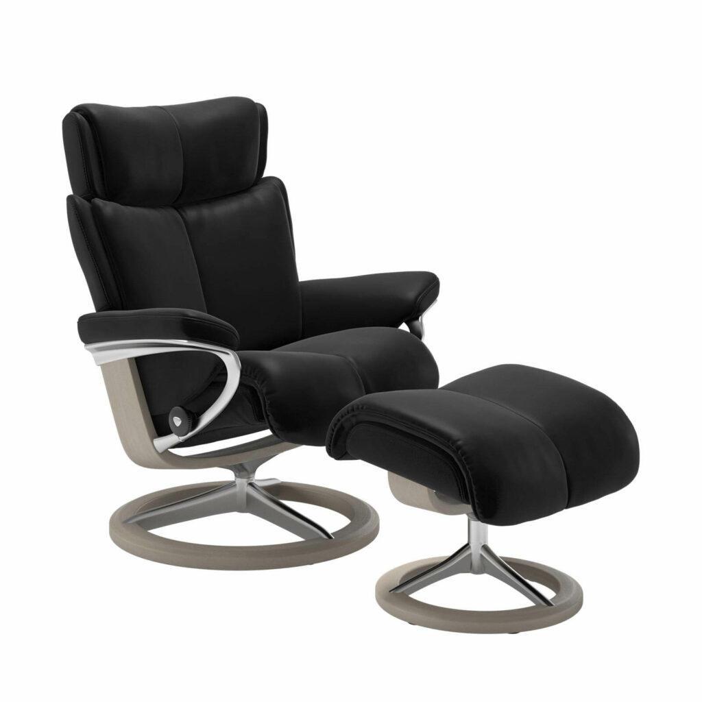 Stressless Sessel MAGIC Signature mit Hocker – Leder Batick ...