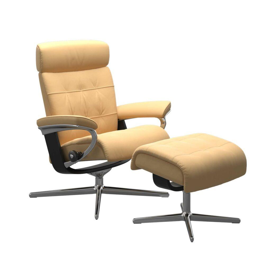 Stressless Sessel ERIK Cross mit Hocker – Leder Batick - Stressless ...